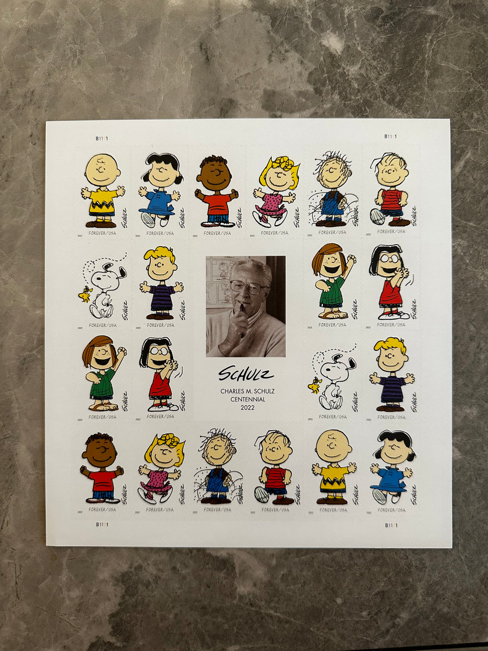 Cartoonist Charles Schulz "Peanuts" Forever Postage Stamps – Mailboxes ...